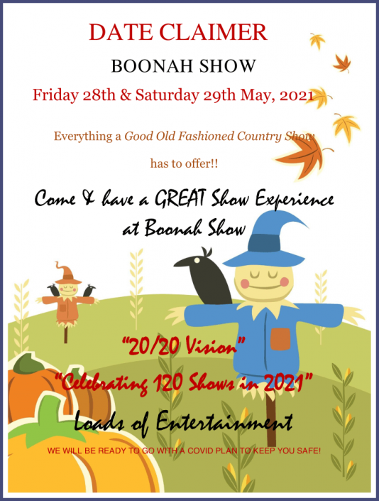 Boonah Show 2021 | Boonah District Chamber of Commerce Inc